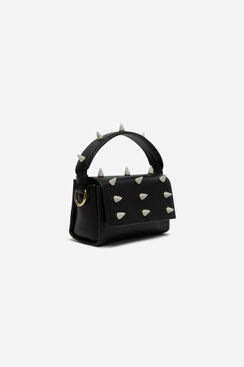 FLAP MINI SPIKE BAG BLACK – ANDRESGALLARDO
