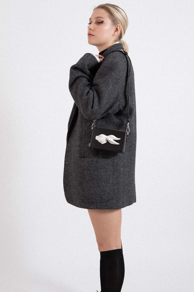 RECTANGULAR RABBIT HEAD MINI BAG BLACK – ANDRESGALLARDO